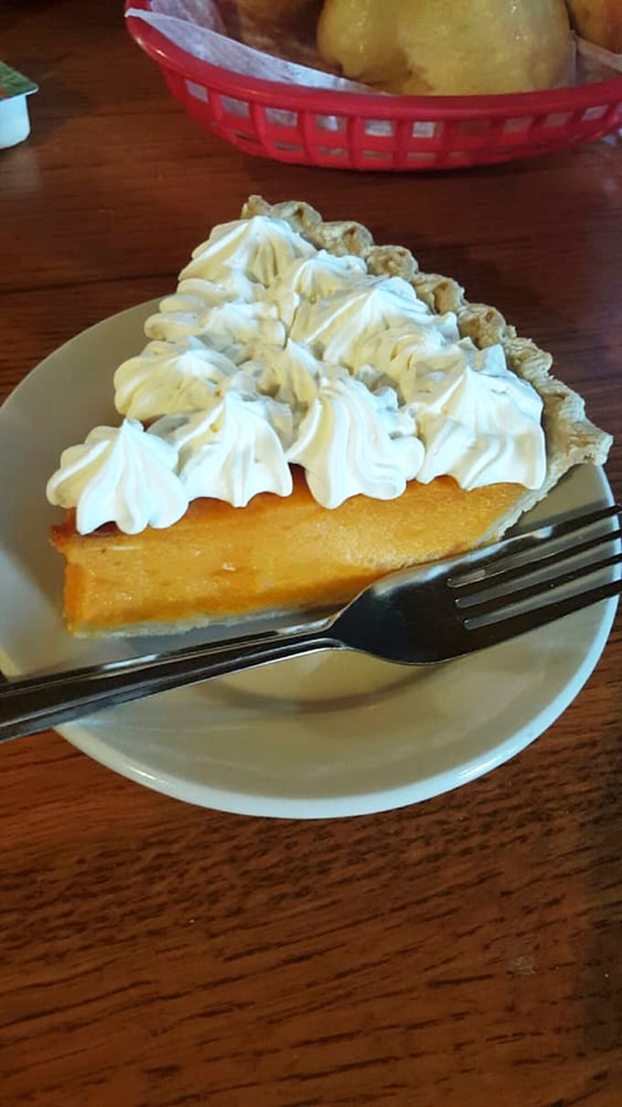 Sweet potato pie crowned with clouds of whipped cream&mdash;proof that vegetables can indeed be the star of dessert.