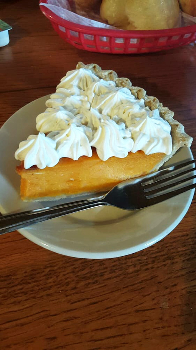 Sweet potato pie crowned with clouds of whipped cream&mdash;proof that vegetables can indeed be the star of dessert.