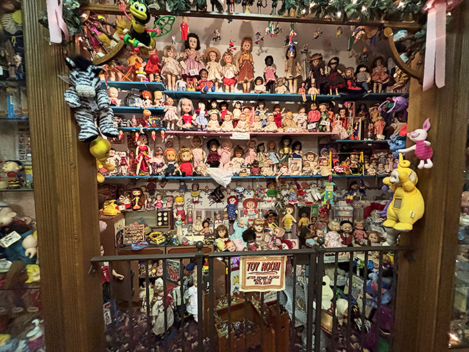 This isn't just a collection; it's a tiny army of nostalgia standing at attention, each doll a time capsule of childhood memories.