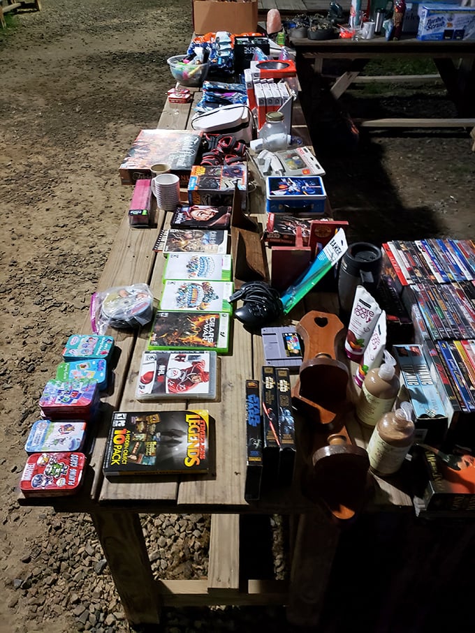 A tabletop time machine of DVDs, video games, and nostalgic knickknacks&mdash;where Gen X childhoods go to find second homes.