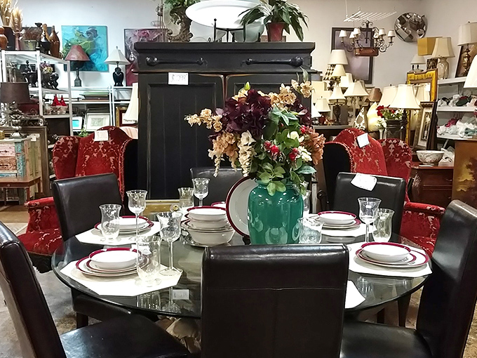 Art and artifacts from every era line these walls. Like a museum where everything has a price tag you won't need to gasp at.