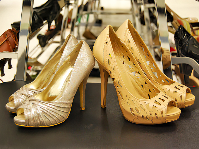 Cinderella moments happen daily in the shoe section, where barely-worn designer heels wait for their perfect match at a fraction of retail.
