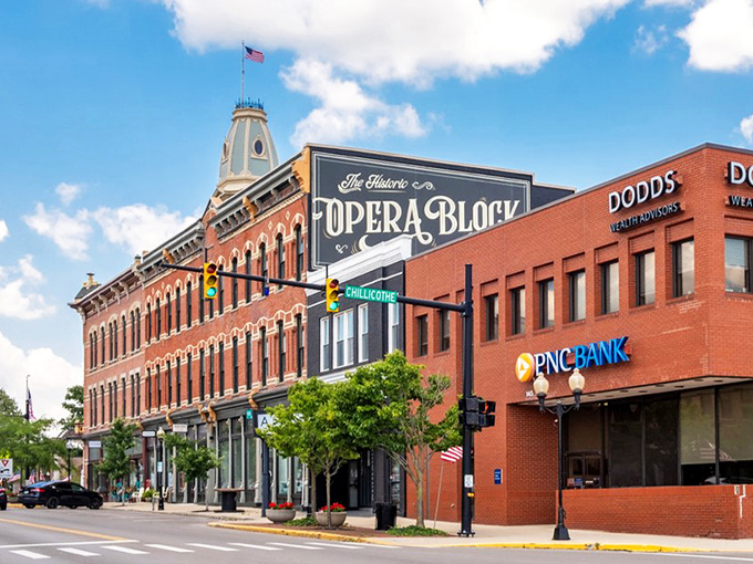 Bellefontaine's Opera Block - where culture meets commerce and everybody wins the show. 