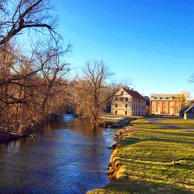 Bethlehem's historic buildings stand proudly alongside a stream that's seen more local history than any textbook could hold.