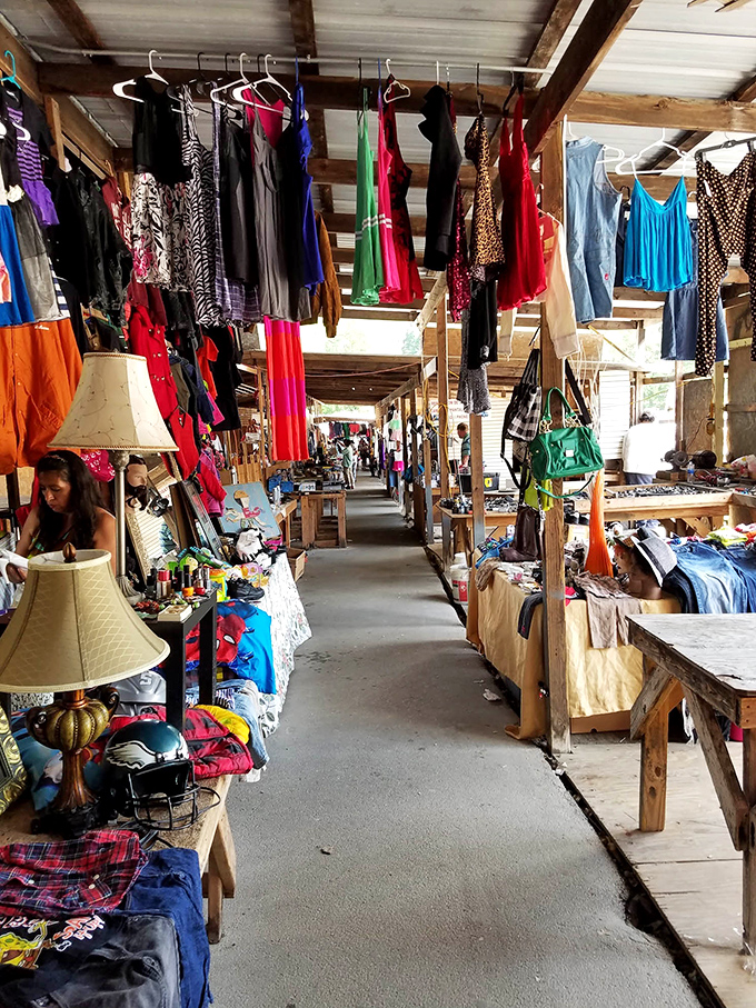 Under open skies, Bill's outdoor market creates a festival atmosphere where one person's castoffs become another's treasures.