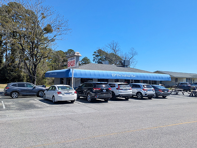 The Calabash Seafood Hut doesn't need fancy architecture when what's coming out of the kitchen has made this town famous.