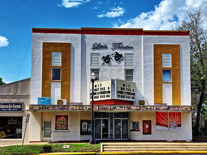 Comedy and tragedy never looked so cheerful! Camden's Little Theater wears its theatrical masks like a Broadway veteran who retired to small-town bliss.