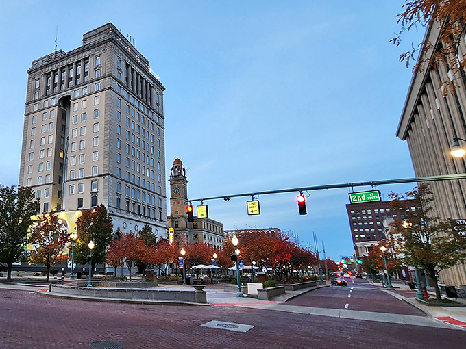 Historic buildings stand proudly in downtown Canton, where Pro Football Hall of Fame fame doesn't translate to hall-of-fame housing prices.