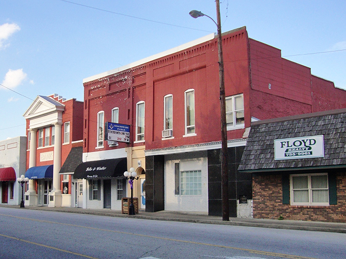 Carthage's main street stretches wide and welcoming, like arms open for a warm hometown embrace.