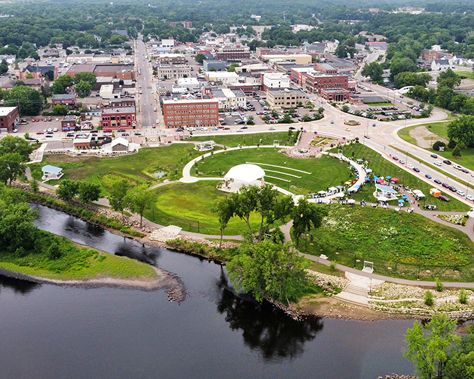 Chippewa Falls' downtown invites you to stroll, shop, and pretend you're in a Hallmark movie without the contrived plot.