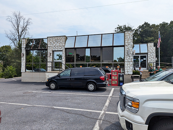City Star Diner's stone facade brings modern flair to classic comfort food. Those large windows let in light while keeping the delicious aromas inside.