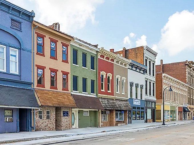 A rainbow of historic buildings that won't require a pot of gold to live near. These colorful facades hide some of Indiana's most budget-friendly apartments.