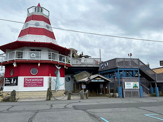 Cooper's lighthouse stands like a beacon for the seafood-starved masses of Scranton&mdash;The Office workers would approve.