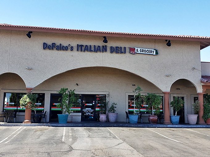 DeFalco's Italian Deli looks like it was plucked straight from a New York neighborhood and dropped into the Arizona desert.