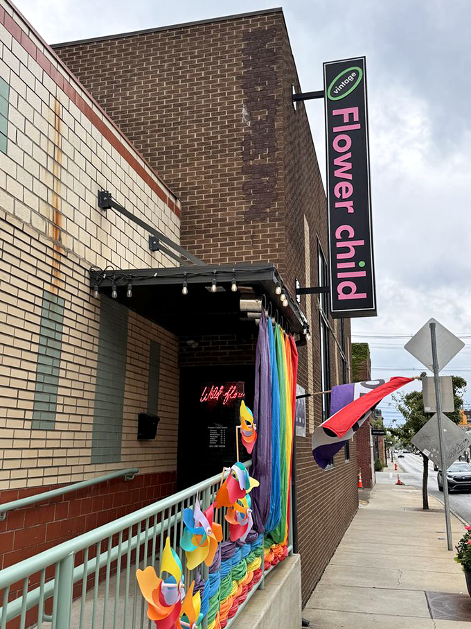 Flower Child's funky exterior hints at the vintage treasures within. Columbus hipsters and nostalgic boomers alike find common ground here!