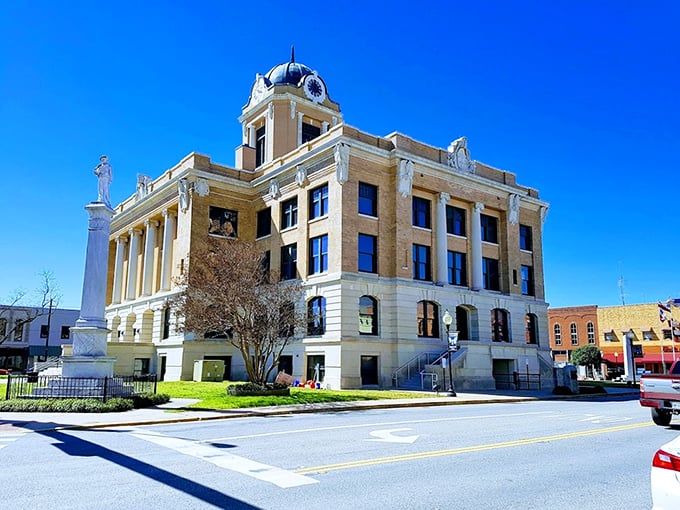 Gainesville's clock tower building stands as a testament to timeless architecture. Your retirement dollars stretch further beneath its watchful face.