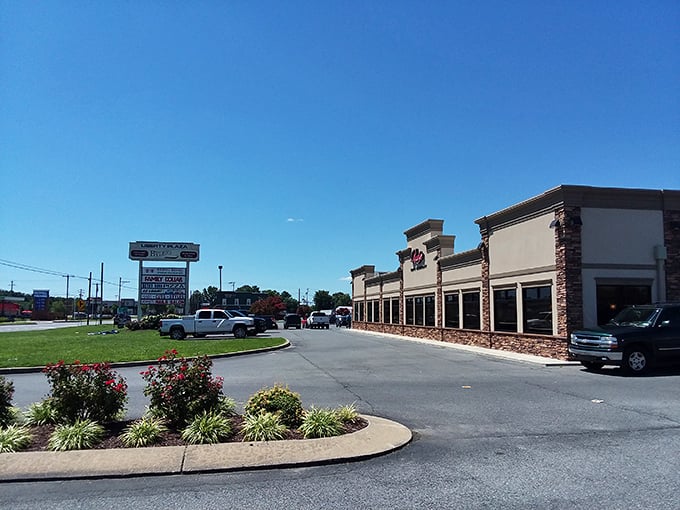 Modern shopping meets small-town convenience in Harrington, where parking spots are plentiful and friendly faces await inside.