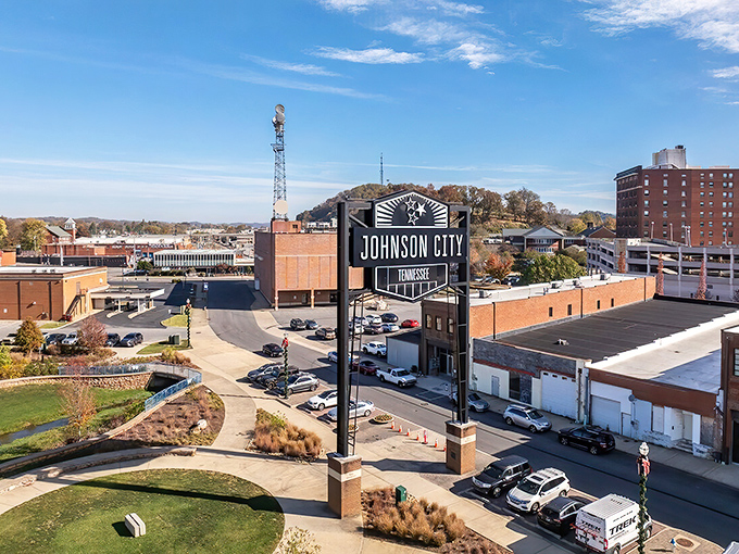 Johnson City's downtown pulses with mountain energy, where your retirement dollars dance with joy.