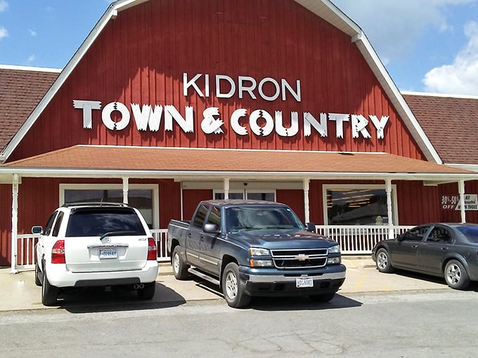 Kidron Town & Country store stands ready to supply everything from penny candy to practical necessities for the surrounding community.
