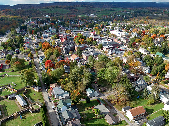 Ligonier's tree-canopied streets create a natural cathedral perfect for contemplating life's simple pleasures and beauty.