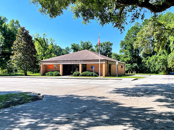 Remote beauty defines this postal outpost - where mail delivery feels like a neighborly visit home.