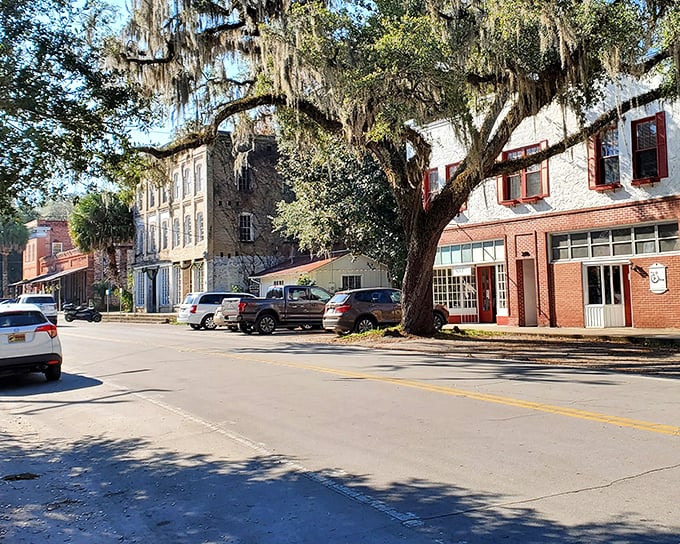 Strolling through Micanopy feels like stepping back in time. Shaded by moss-draped oaks, this quiet main street is rich with Old Florida charm.