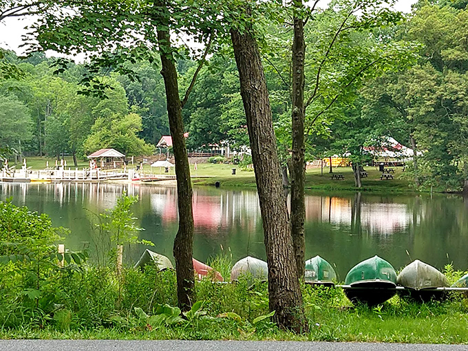 Mount Gretna's charming lakeside setup feels like summer camp for grown-ups, complete with boat rentals and shady retreats.