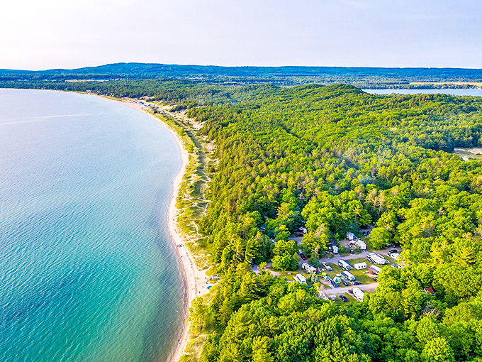 Petoskey: Sand dunes meeting crystal waters &ndash; Mother Nature's version of a perfect first date. I'm ready to commit to this view.