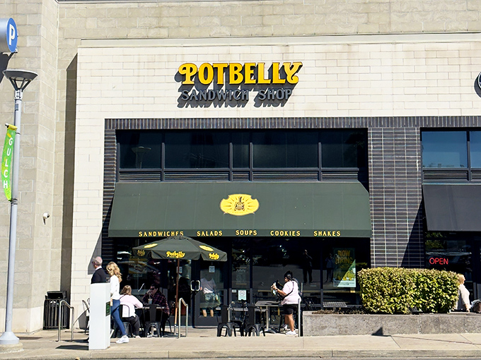Clean, modern lines house the toasted sandwich perfection that's made Potbelly a nationwide favorite.