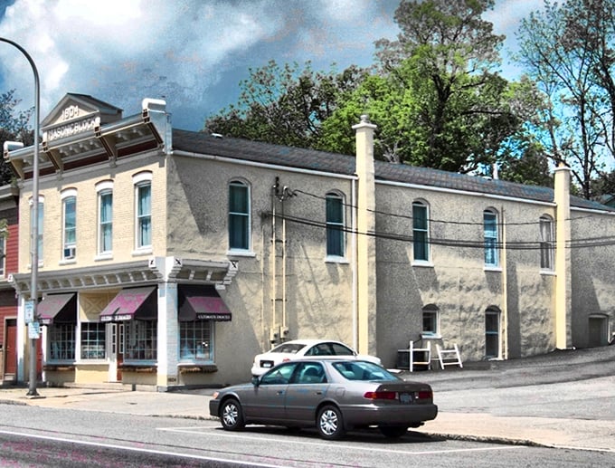 St. Marys' historic downtown buildings stand shoulder to shoulder, sharing secrets from Pennsylvania's industrial heyday.