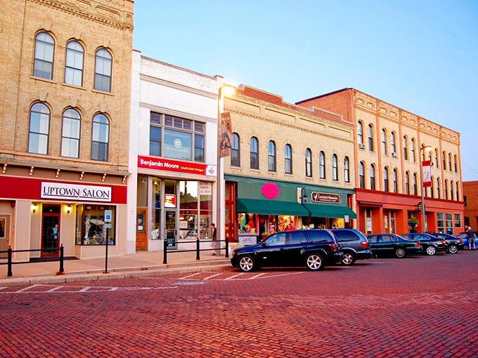 Woodstock's town square looks so picture-perfect you half expect Bill Murray to wander by reliving the same day.