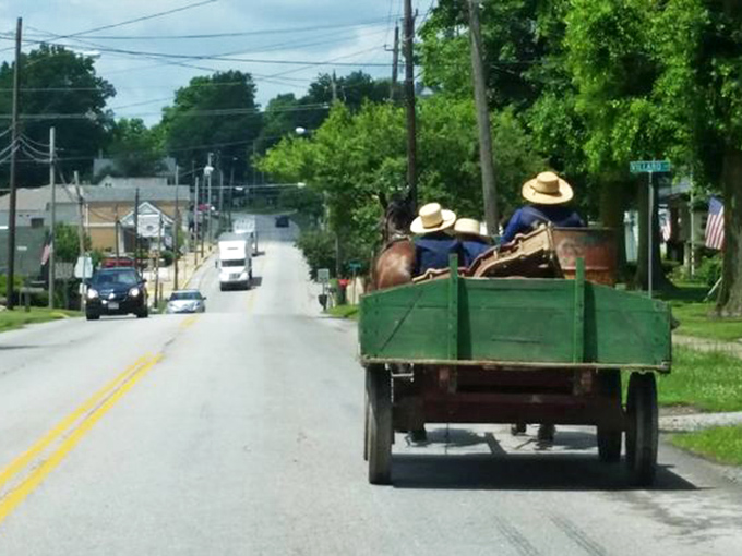 Where the pace is dictated by hoofbeats rather than heartbeats - Apple Creek's roads offer a journey back in time.