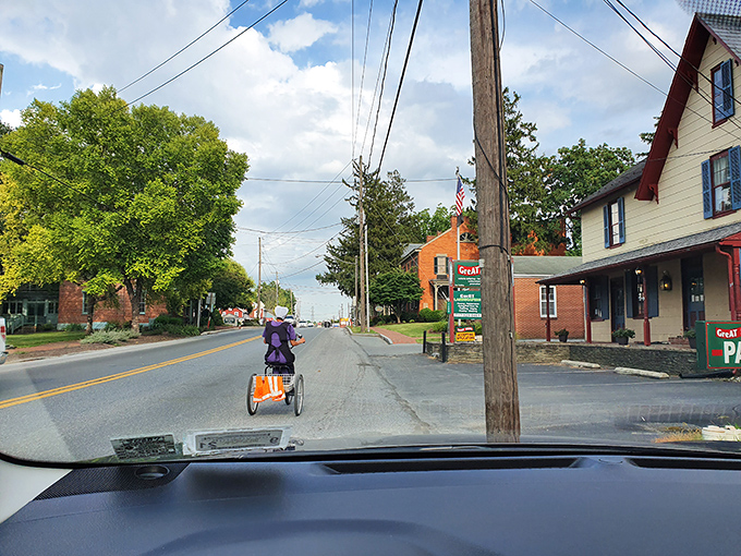 Where horse-drawn buggies and modern cars share the road, and traditional recipes share tables with hungry visitors. 