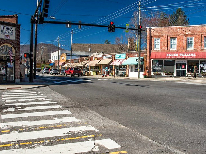 Historic storefronts with character to spare. Each brick has a story to tell.