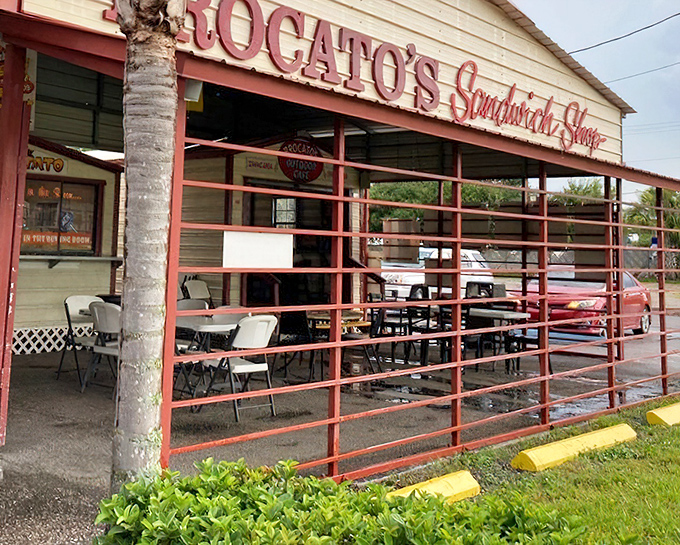 The simple porch and hand-painted signs at Brocato's promise authentic Tampa flavors without any unnecessary frills.