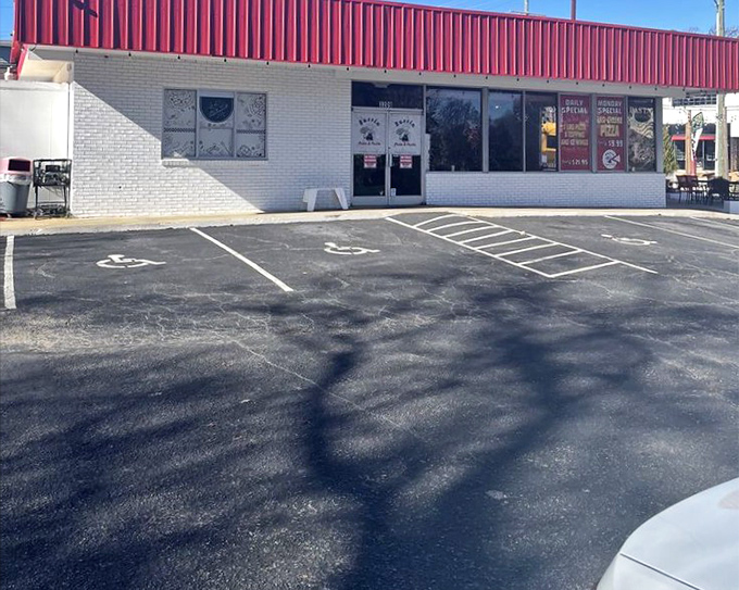 Don't judge this book by its cover &ndash; behind that simple storefront lies pizza worthy of its "bussin" name.