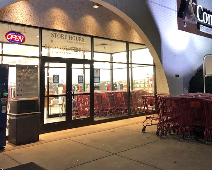 Those red shopping carts aren't just for groceries anymore&mdash;they're treasure chests on wheels at Community Aid.