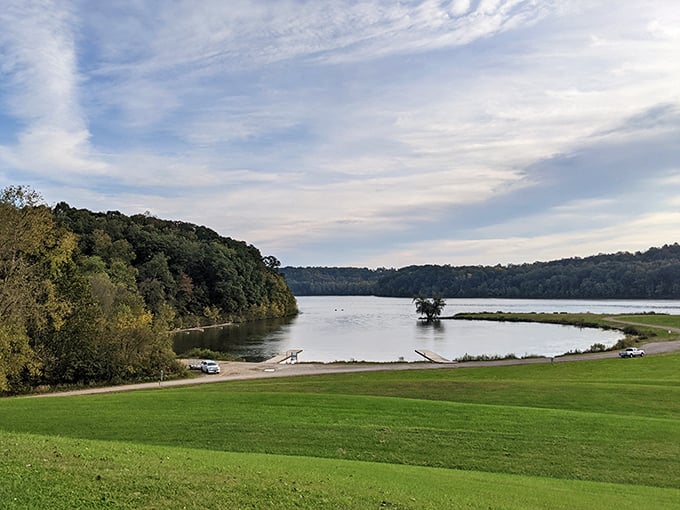 Dillon's peaceful waters reflect the sky like nature's own mirror. A place where stress dissolves faster than sugar in hot coffee!