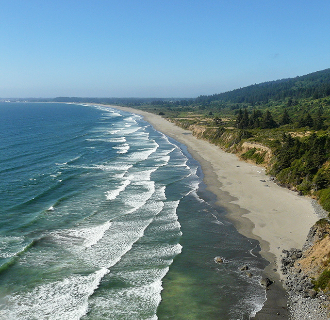 The morning light at Enderts Beach turns ordinary waves into extraordinary moments of coastal perfection.