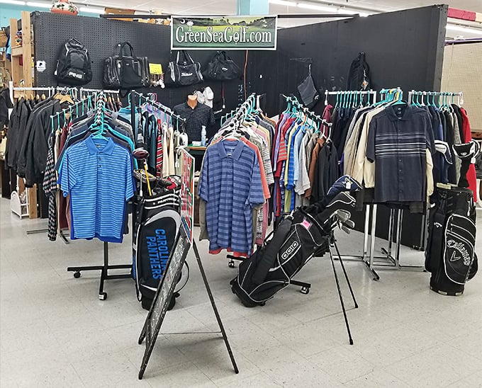 Golf-themed items and everyday necessities fill the stalls &ndash; vacation shopping that won't require a second mortgage!