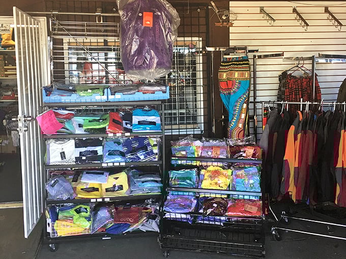 Organized chaos of merchandise &ndash; the telltale sign of a flea market where patience reveals the perfect find.