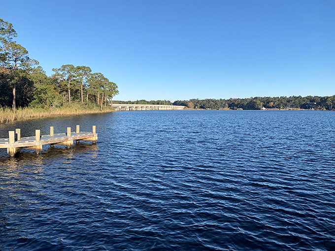Rocky Bayou's waters reflect everything like nature's mirror &ndash; even makes your fishing skills look better than reality.