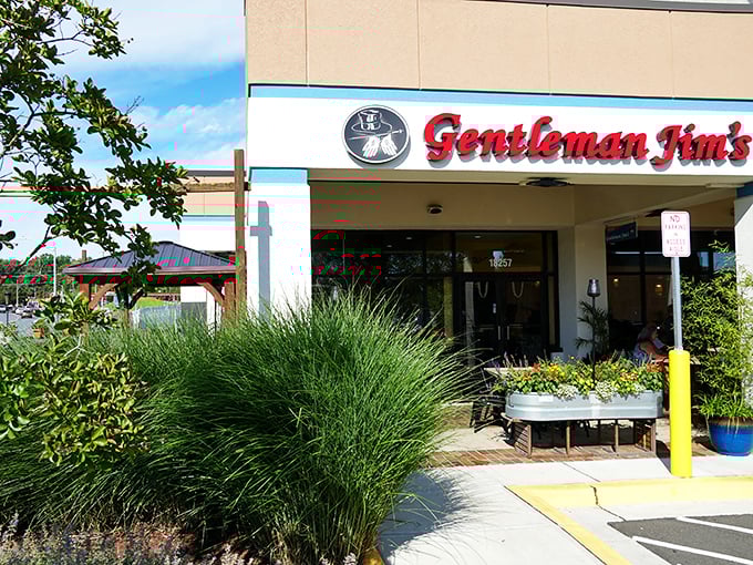 The simple entrance to Gentleman Jim's hides decades of pizza perfection &ndash; like finding a Ferrari parked in a regular garage. 