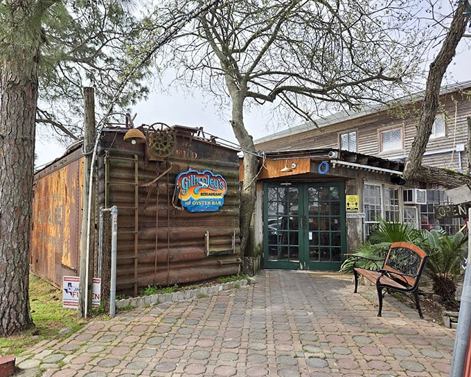 If driftwood could cook, it would create Gilhooley's. This weathered exterior houses some of Texas' most legendary oysters.
