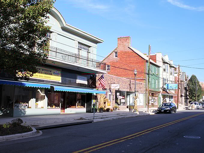 Walking down Hancock's main drag feels like stepping into a time when "social media" meant chatting on the porch swing.