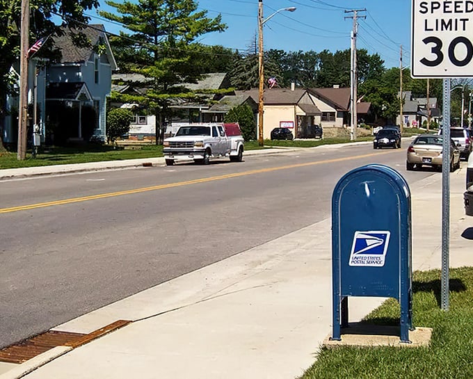 Historic Michigan Road &ndash; where charming small towns still remember when neighbors waved and porches weren't just for decoration.