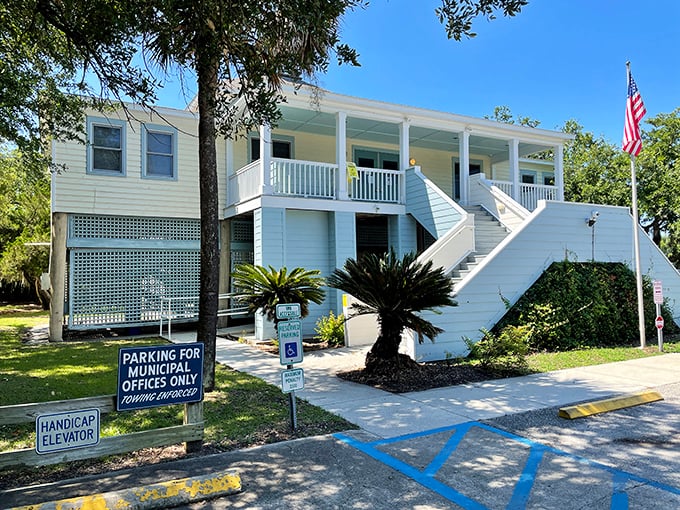 Coastal town squares in McClellanville offer perfect spots for watching the world go by at turtle pace.