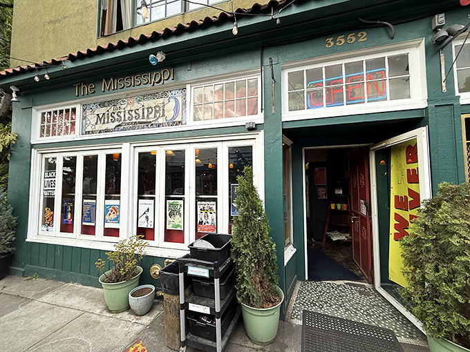 Where pizza meets music: this colorful corner spot has been feeding both stomachs and souls in North Portland for years.