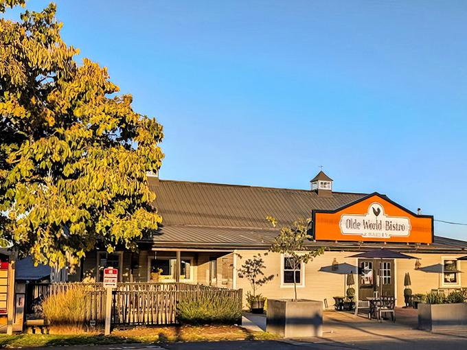 Golden hour makes this charming bistro glow like the food heaven it truly is. The patio beckons for sunset dining.