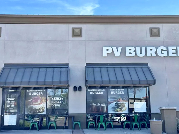 Don't judge this burger book by its cover. Paradise Valley Burger's unassuming facade conceals some of Scottsdale's most innovative patty creations.